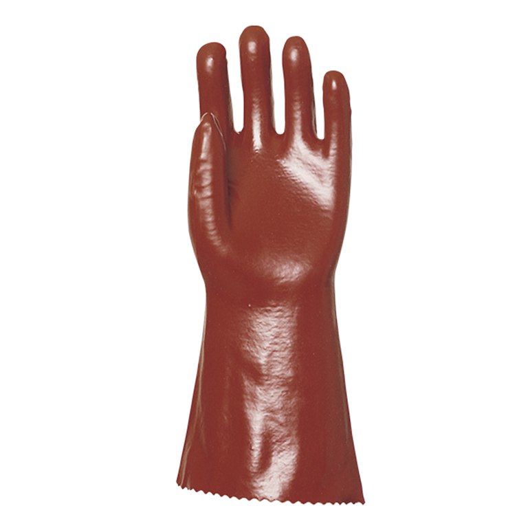 PVC rukavica 36 cm crvena veličina 9