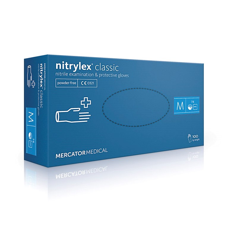 Jednokratne nitrilne rukavice NITRYLEX CLASSIC plave