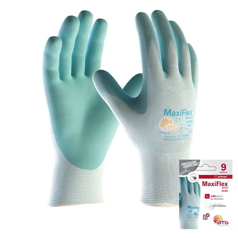 ATG MaxiFlex Active zaštitne rukavice svetloplave