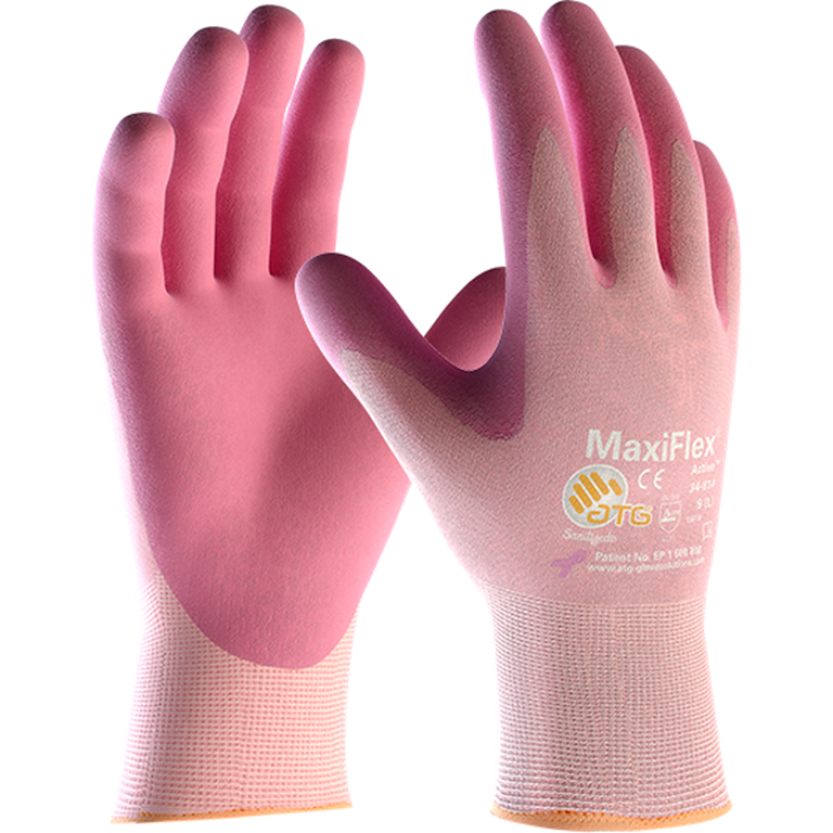 ATG MaxiFlex Active radne rukavice roze