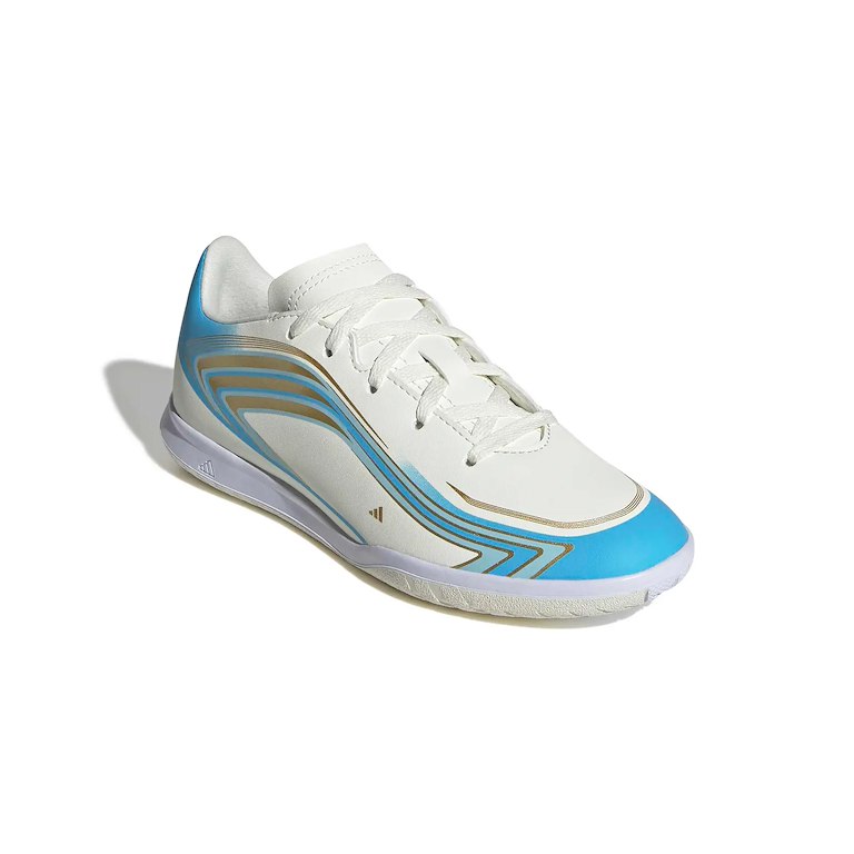 Adidas Patike za fudbal za dečake F50 Messi Club In J, KK1379, Belo-plave