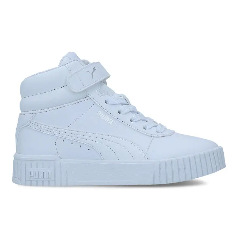 PUMA Patike za devojčice Carina 2.0 Mid PS, 387377-02, Bele