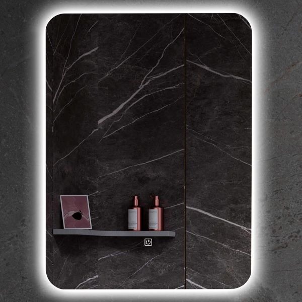 Ogledalo 8041-H LED LINNI 80*80