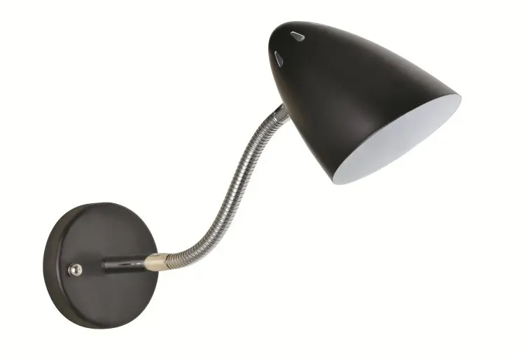ERIKA TY-4710L ZIDNA LAMPA CRNA E27