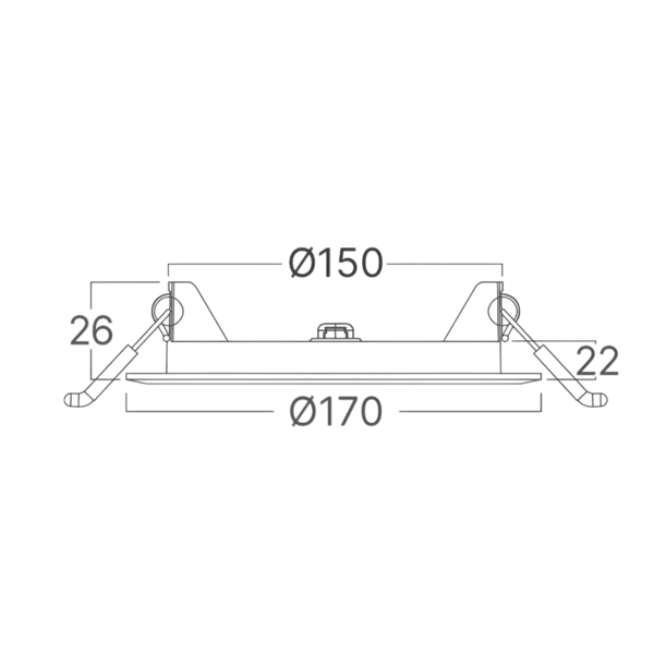 LED PANEL 12W UGRADNI 3CCT (tri boje svetla 3000/4000/6500) CRNI OKVIR IP40 BP01-91281 Braytron