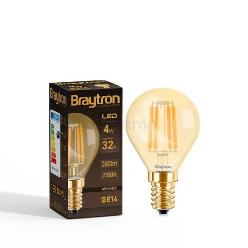 BB37-00410 BRY ADVANCE 4W E14 P45 AMBER