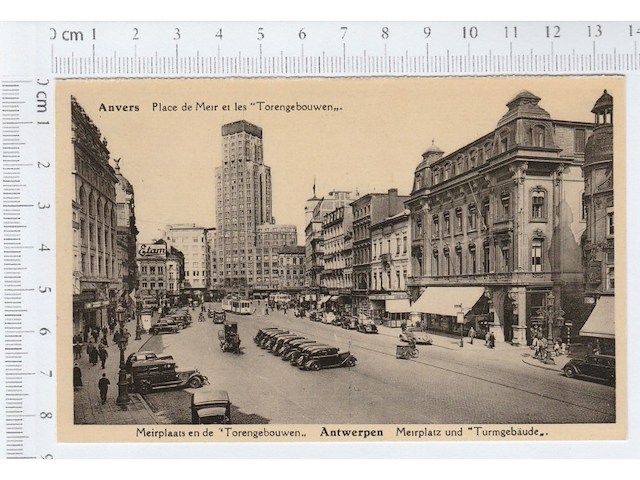 Antwerpen, Anvers - Place de Meir et les Torengebouwen