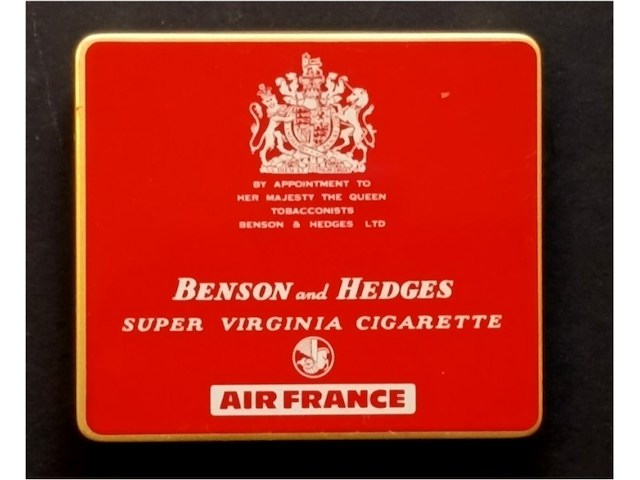 benson and hedges AIR FRANCE limena kutija cigareta