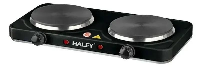 Haley Električni rešо sa dve ringle HY1897, 2x1000W, Crni