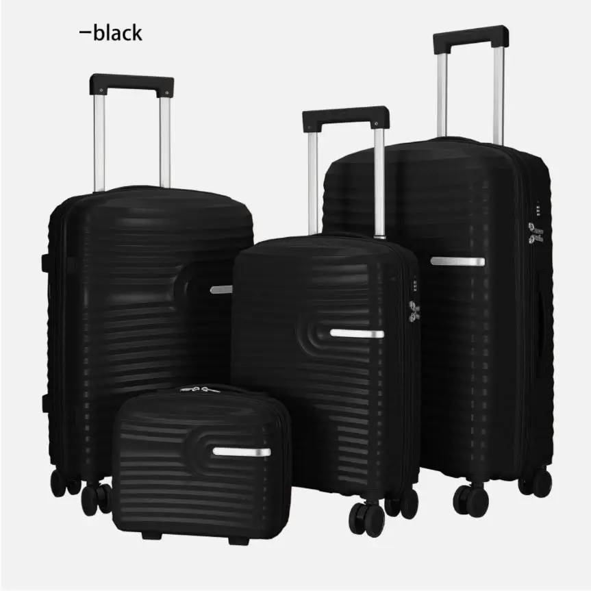 PROLINETECH Set putničkih kofera 4/1 PLT/KS-BLK Black
