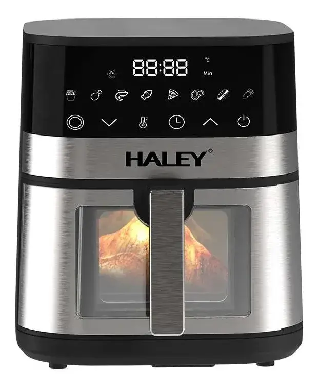 Haley Air fryer digitalni HY2512, 7l, 1400W, Sivi