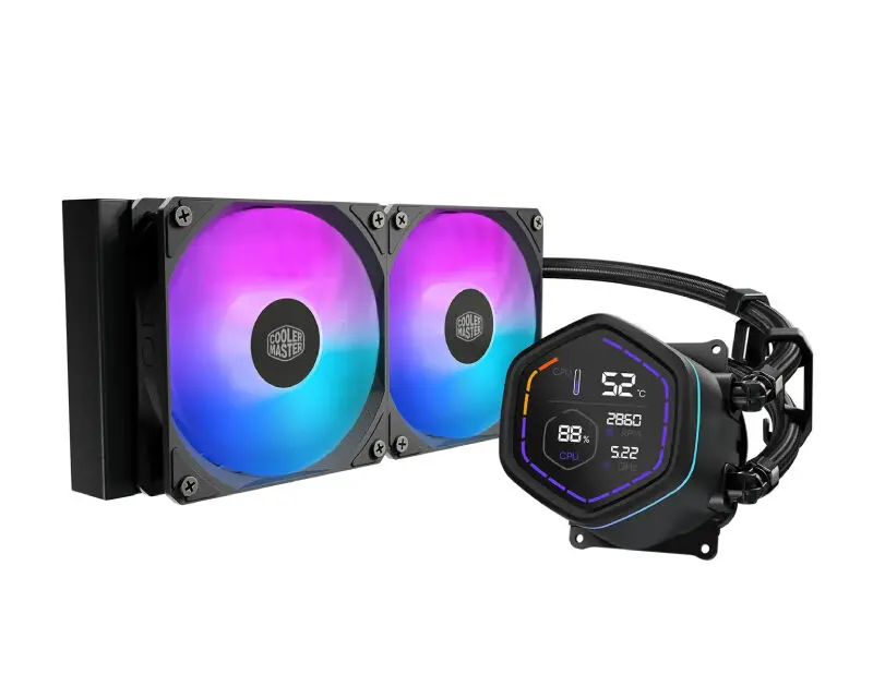 Cooler Master Vodeno hlađenje MasterLiquid Core Nex Digital 240 ARGB, Crno, (MLX-D24M-A18PA-RD)
