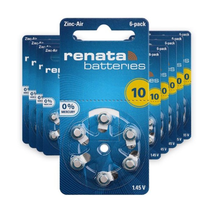 Renata baterija ZA10 1,45V Zink-Air baterija za SLUSNI APARAT,PAK6 (cena po kom.)