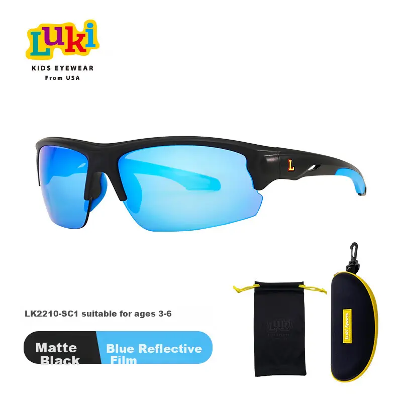Luki Unisex naočare za sunce, Crno-plave