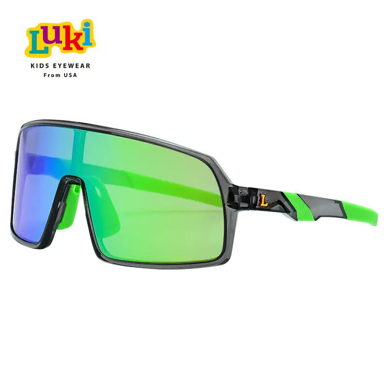 Luki Unisex naočare za sunce, Crno-zelene