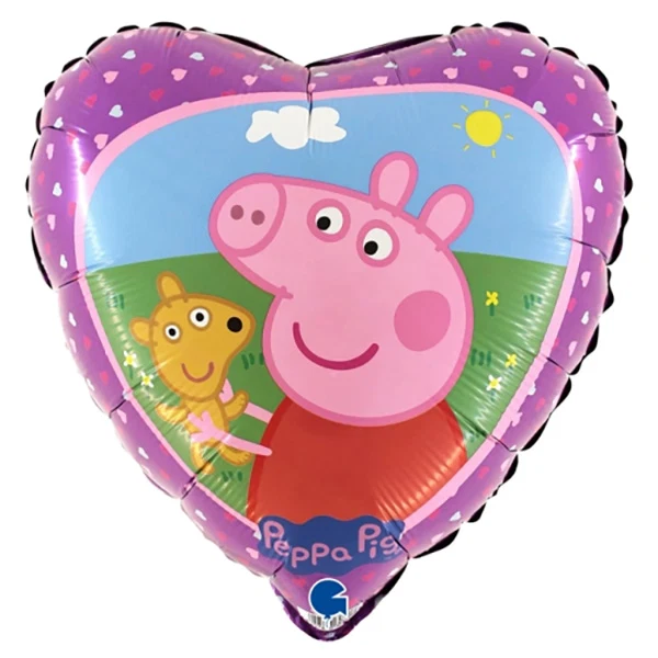 Peppa Pig Teddy Heart folija balon