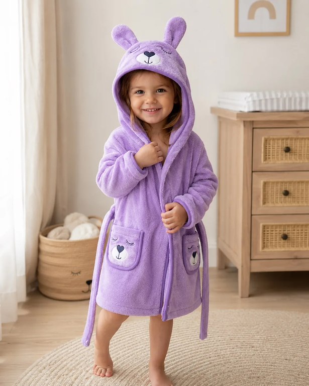 Bademantil za bebe i decu – zeka