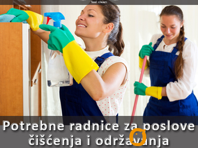 Potrebne radnice za poslove čišćenja i održavanja 60.000-120.000