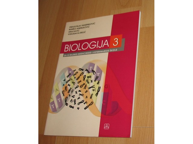 BIOLOGIJA 3 MEDICINSKE, VETERINARSKE ZAVOD KB 23803
