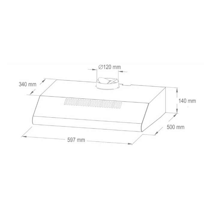 Aspirator HURRICANE beli 200W