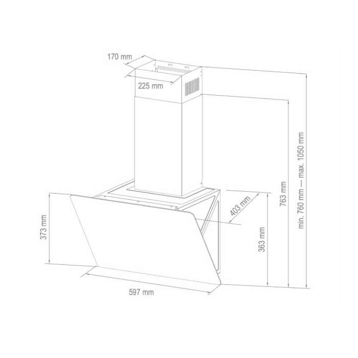 Aspirator CYCLONE crni 105W