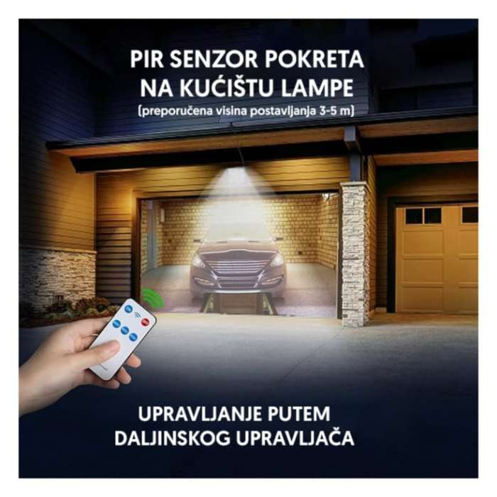Solarni LED reflektor sa senz. 30W 6000K 350lm