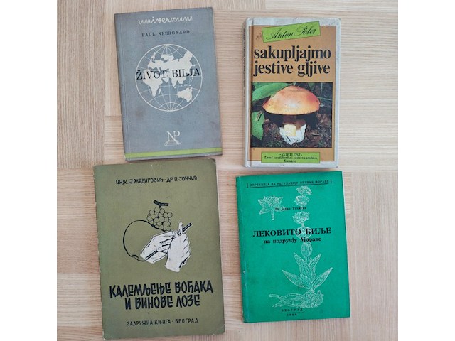 Komplet knjiga: Poljoprivreda, lekovito bilje i gljivar