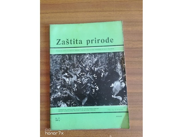 Zaštita prirode časopis 13 1958. godina
