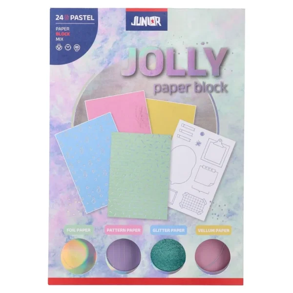 K-Block, kraft blok hrom, pastelna, miks, 24K
