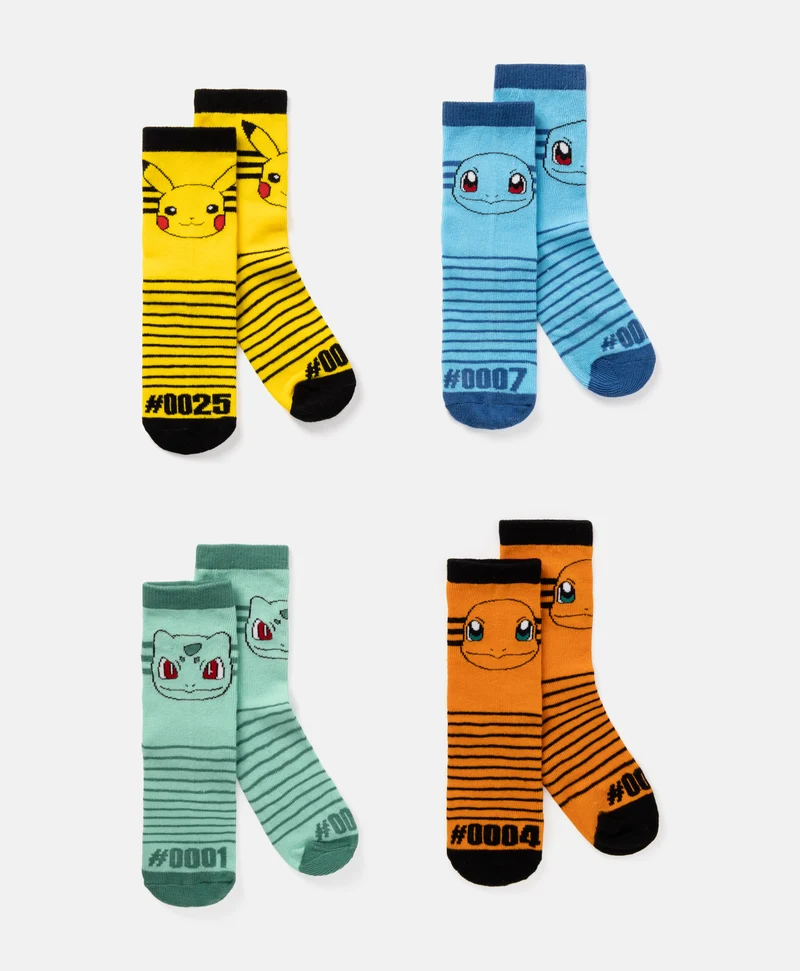 Komplet sokni za dečake Pokémon 4 para