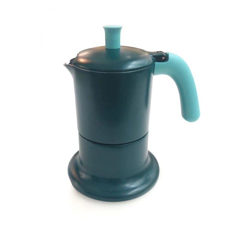 Angelina ANG3IND01 moka pot 3 šoljice,indukcija , boja tirkizno plava