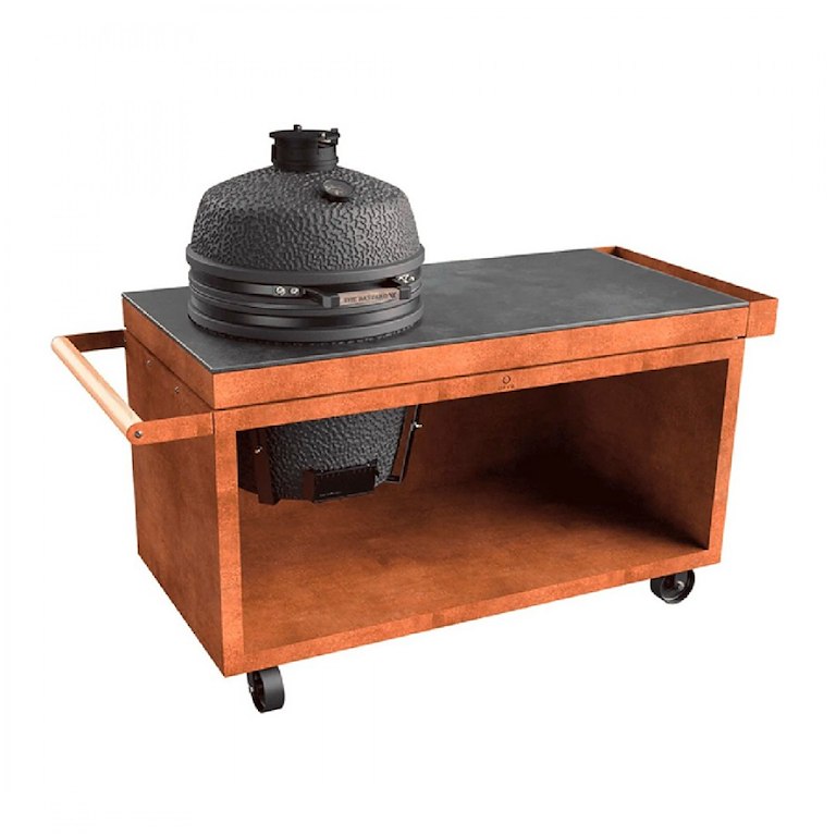 OFYR Kamado Table Corten 150 PRO + Corten Ceramic Dark