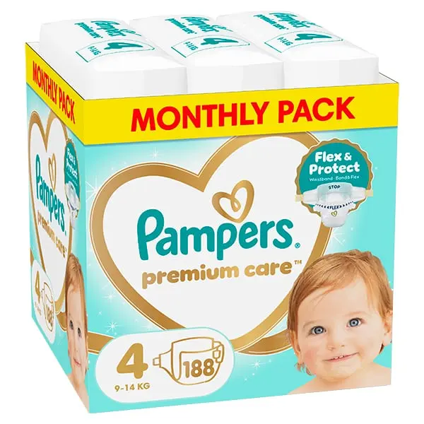 Pampers Pelene Premium Care Monthly Pack 4, 9-14 kg, 188/1