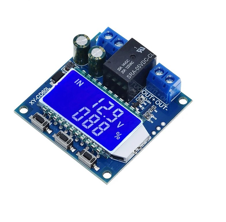 Modul za Kontrolu Punjenja i Pražnjenja Baterija XY-CD60L 6-60V 30A - Solarni Kontroler Punjenja sa LCD Ekranom