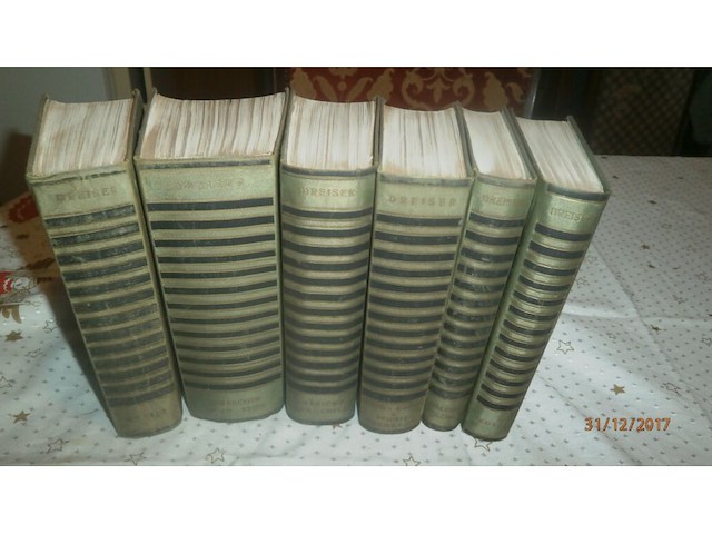 ODABRANA DJELA 9 DELA U 6 KNJIGA  Theodore Dreiser - Te