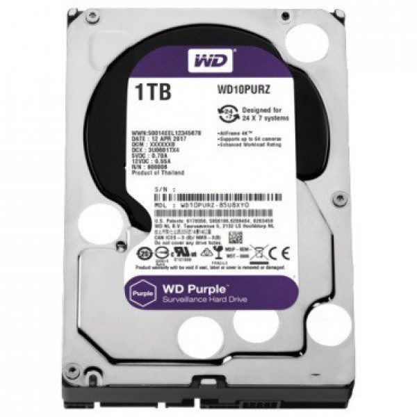 HDD WD 1TB 64MB WD10PURZ