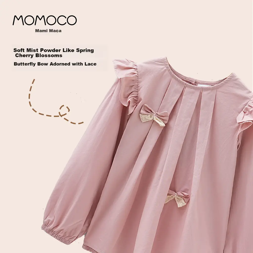 Momoco Bluza za devojčice, Roze