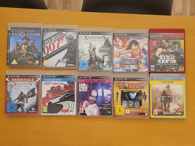 igrica Sony PS3 - RAZNO 10 igrica_komplet