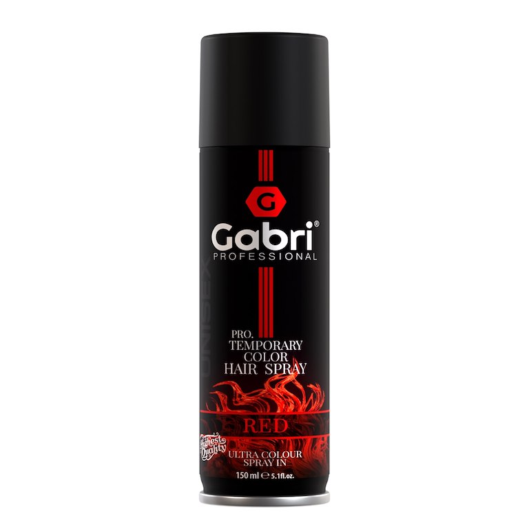 GABRI SPREJ ZA PRIVREMENO BOJENJE KOSE CRVENI 150 ML