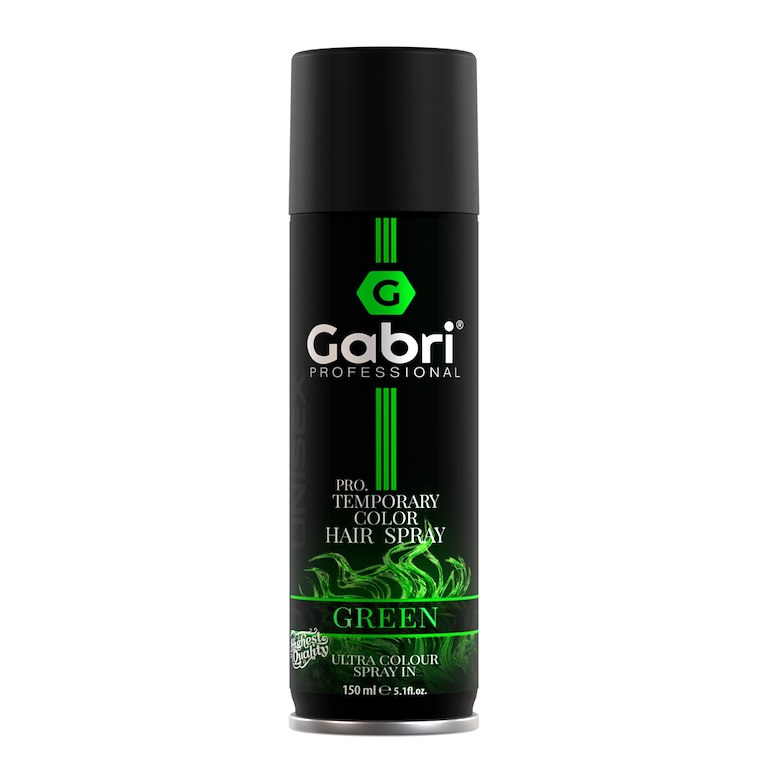 GABRI SPREJ ZA PRIVREMENO BOJENJE KOSE ZELENI 150 ML