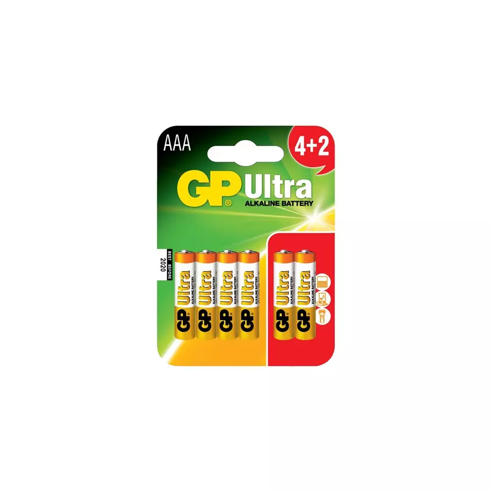 BATERIJA GP ALKALNA LR03 (AAA) 6/PAK