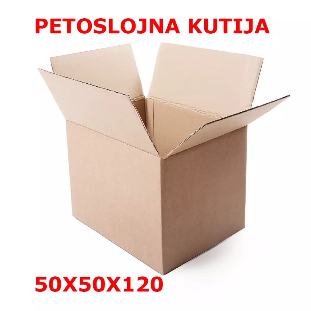 KUTIJA KARTONSKA PETOSLOJNA 50X50X120