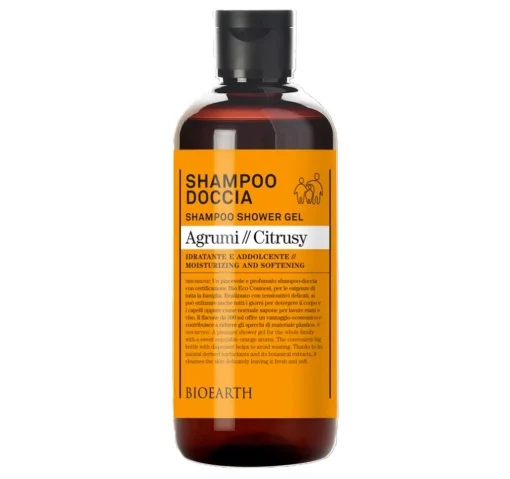 BIOEARTH FAMILY – Gel za tuširanje i šampon za celu porodicu – pomorandža 500ml