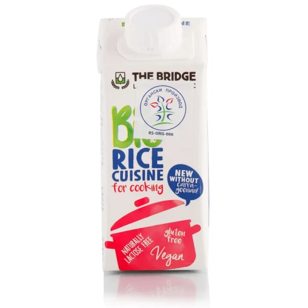 Organski pirinčani krem za kuvanje Bridge 200ml