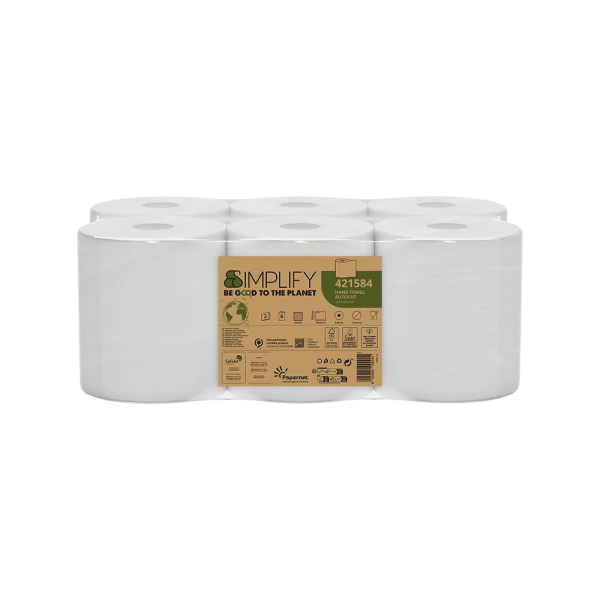 Ubrus za dispenzer Papernet Simplify autocut 130m 6 rolni, dvoslojni