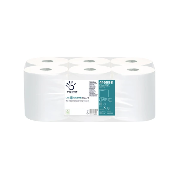 Ubrus za dispenzer Papernet Disolve Tech autocut 124m 6 rolni, dvoslojni