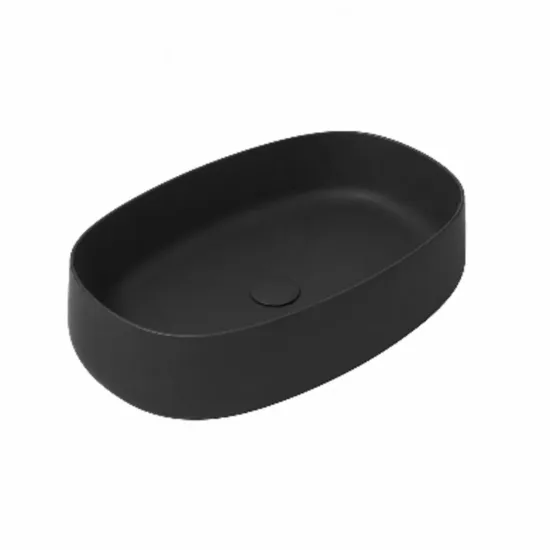 WAVE NADGRADNI UMIVAONIK 62×40 CM CRNI MAT