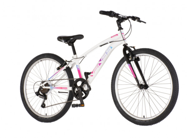 VENSSINI Bicikl arcadia 24 inch belo roze