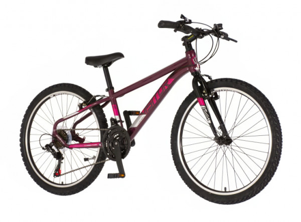 VISITOR Bicikl radiance 24 inch bordo roze