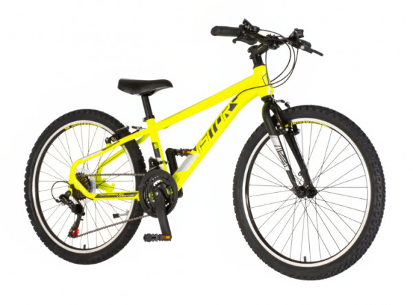 VISITOR Bicikl radiance 24 inch neon žuto crni